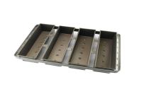 China RK Bakeware China Foodservice NSF 9'' Aluminium Loaf Pan 4 Straps High Quality Pullman Loaf Bread Pan for sale