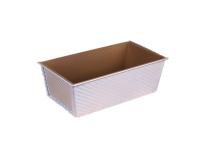 China RK Bakeware China- 680g Corrugated Aluminum Loaf Pans/ Nonstick Pullman Bread Pan for sale