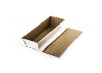 China RK Bakeware China- 680g Corrugated Aluminum Loaf Pans/ Nonstick Pullman Bread Pan for sale