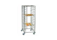 China RK Bakeware China Foodservice NSF 15 Tiers Miwi Double Oven Rack Stainless Steel Baking Tray Trolley for sale