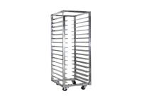 China RK Bakeware China 15 Trays Stainless Steel Baking Trolley Baking Tray Rack Cart Trolley , Baking Cake Rack Cart for sale