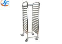 China RK Bakeware China Foodservice NSF 600 400 Stainless Steel Baking Tray Trolley / Stainless Steel Double Oven Rack for sale