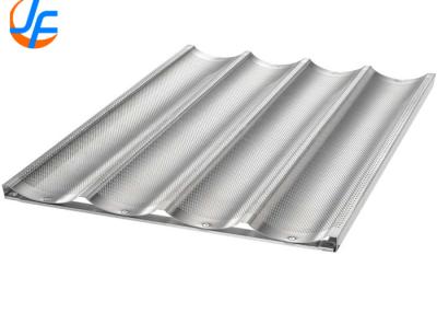 China RK Bakeware China Foodservice NSF 16 Gague Aluminum Loaf Pans Uni Lock Aluminized Steel Baguette / French Bread Pan for sale