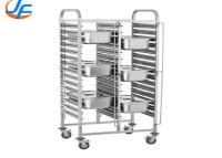 China RK Bakeware China Foodservice NSF Custom MIWI Oven Revent Oven Rack Stainless Steel Baking Tray Trolley for sale