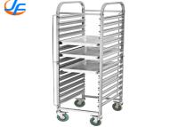 China RK Bakeware China Foodservice NSF Custom 800 600 Revent Oven Baking Tray Trolley Food Trolley With Pan Stainless Steel for sale