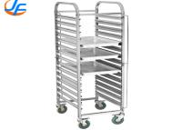 China RK Bakeware China Foodservice NSF Custom 800 600 Revent Oven Baking Tray Trolley Food Trolley With Pan Stainless Steel for sale