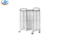 China RK Bakeware China Foodservice NSF Custom GN1/1 Rational Oven Rack Stainless Steel Baking Tray Trolley for sale
