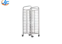 China RK Bakeware China Foodservice NSF Custom GN1/1 Rational Oven Rack Stainless Steel Baking Tray Trolley for sale
