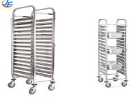 China RK Bakeware China Foodservice NSF Custom GN1/1 Rational Oven Rack Stainless Steel Baking Tray Trolley for sale