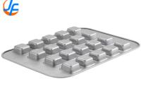 China RK Bakeware China Foodservice NSF Aluminum Pullman Loaf Pans Square Muffin Baking Tray for sale