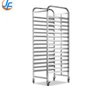 China RK Bakeware China Foodservice NSF Custom stainless Steel Nesting Baking Tray Trolley Oven Rack Bakery Pan Trolley for sale