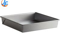 China RK Bakeware China Foodservice NSF 8x 8 Nonstick Glaze Rectangle Cake Mould Stainless Steel Steel Cake Pan for sale