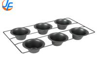 China RK Bakeware China Foodservice NSF 6 Cups Stainless Steel Nonstick Popover Pan for sale