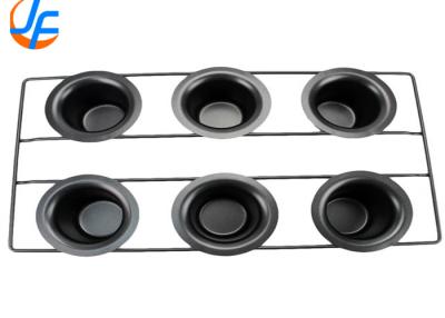 China RK Bakeware China Foodservice NSF 6 Cups Stainless Steel Nonstick Popover Pan for sale