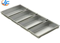 China RK Bakeware China Foodservice NSF Commercial  9'' Pullman Loaf Pan / 4 Strap 5-5/8 By 3-1/8-Inch Bread Pan Set for sale