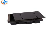 China RK Bakeware China Foodservice NSF  Commercial Telfon Nonstick Pullman Bread Mould 4 Straps Pullman Pan for sale