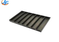 China RK Bakeware China Foodservice NSF  Commercial Telfon Nonstick Pullman Bread Mould 4 Straps Pullman Pan for sale