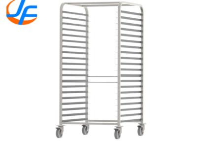 China RK Bakeware China Foodservice NSF 600 × 400 mm Oven Baking Tray Trolley , Gastronorm Stainless Steel Trolley for sale