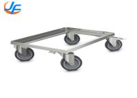 China RK Bakeware China Foodservice NSF Stainless Steel Mobile Bread Pan Dollies 600 × 400 for sale