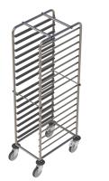 China RK Bakeware China Foodservice NSF Custom Stainless Steel Oven Baking Tray Trolley Double Oven Rack for sale