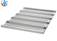 China RK Bakeware China 5 Loaf Glazed Aluminum Baguette Baking Tray/ French Bread Pan for sale