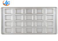 China RK Bakeware China Nonstick Aluminized Steel Square Ciabatta Roll Pan Baking Tray for sale