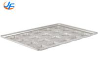 China RK Bakeware China Nonstick Aluminized Steel Square Ciabatta Roll Pan Baking Tray for sale