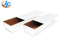 China RK Bakeware China Foodservice NSF Aluminum Pullman Loaf Pan / Bread Pan Bread Tin With Loose Bottom for sale
