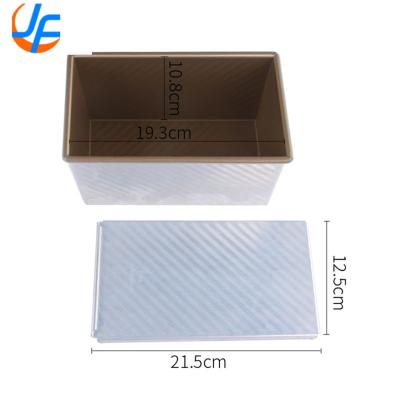 China RK Bakeware China Foodservice NSF  450 Gram Aluminum Loaf Pans , Large Capacity Bread Pan Pullman Bread Pan for sale