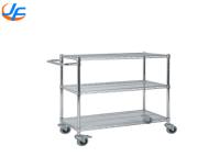 China RK Bakeware China Foodservice NSF Baking Tray Trolley Stainless Steel Mobile Distribution Trolley for sale