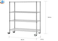 China RK Bakeware China Foodservice 2/3/4 Tiers Steel Trolley Service Cart , Stainless Steel Trolley Material Distribution for sale