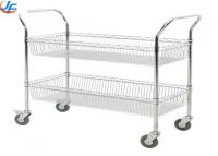 China RK Bakeware China Foodservice NSF Stainless Steel Serving Cart Rolling Cart Transportation Cart for sale