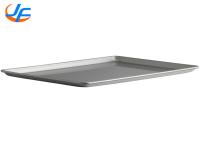China RK Bakeware China 16 Gauge Full Size Aluminium Baking Tray Wire in Rim Glazed 15 13/16