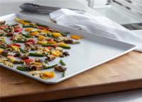 China RK Bakeware China 16 Gauge Full Size Aluminium Baking Tray Wire in Rim Glazed 15 13/16