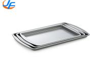 China RK Bakeware China Aluminium Baking Tray Commercial Aluminum Round Corner Sheet Pan for sale