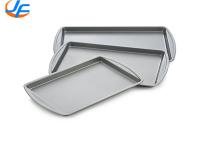 China RK Bakeware China Aluminium Baking Tray Commercial Aluminum Round Corner Sheet Pan for sale