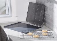 China RK Bakeware China Full Size 18X26 Inch Commerical Aluminium Cookie Sheet Baking Tray for sale
