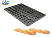 China RK Bakeware China Foodservice 400*600 Commercial Nonstick Square Oval Muffin Baking Tray for sale