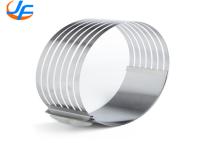 China RK Bakeware China Foodservice NSF Aluminum Cake Mould , Round Mousse Ring Cake Cutter Circle Cake Ring for sale