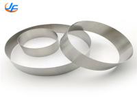 China RK Bakeware China Foodservice NSF Birthday Cake Pan , Stainless Steel Mousse Rings for sale