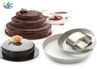 China RK Bakeware China Foodservice NSF Birthday Cake Pan , Stainless Steel Mousse Rings for sale