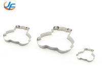 China RK Bakeware China Foodservice NSF Aluminum Cake Mould , Stainless Steel Bear Mouse Molding Mousse Cake Rings for sale