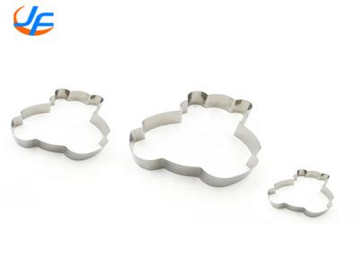 China RK Bakeware China Foodservice NSF Aluminum Cake Mould , Stainless Steel Bear Mouse Molding Mousse Cake Rings for sale