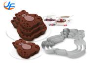 China RK Bakeware China Foodservice NSF Aluminum Cake Mould , Stainless Steel Bear Mouse Molding Mousse Cake Rings for sale