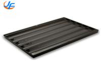China RK Bakeware China Foodservice 5 Rows Aluminum Nonstick Perforated Baguette Tray for sale