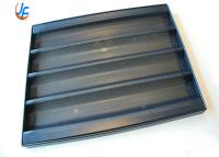 China RK Bakeware China Foodservice 5 Rows Aluminum Nonstick Perforated Baguette Tray for sale