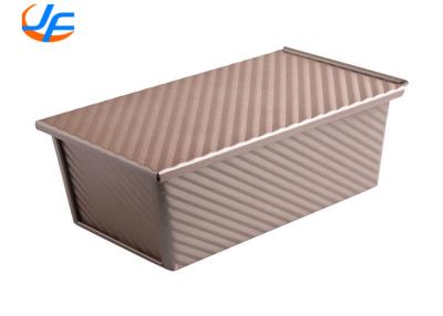 China RK Bakeware China Foodservice NSF 680g Commercial Baking Pullman Loaf Pan With Cover , Bread Pan Bread Toast Mold for sale