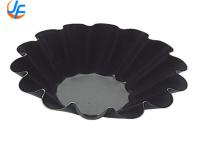 China RK Bakeware China Foodservice NSF Telfon Nonstick Aluminum Cake Mould Mini Fluted Brioche Cake Pan Mold for sale
