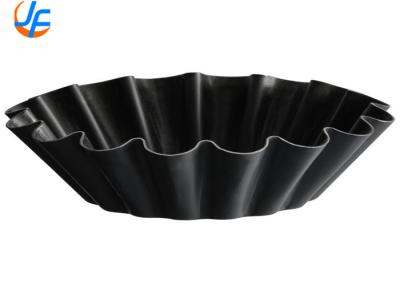 China RK Bakeware China Foodservice NSF Telfon Nonstick Aluminum Cake Mould Mini Fluted Brioche Cake Pan Mold for sale