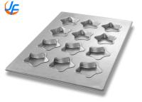 China RK Bakeware China-Chicago Metallic 25400 Glazed Aluminized Steel Madeleine Pan  Mini Star Specialty Cake Pan for sale